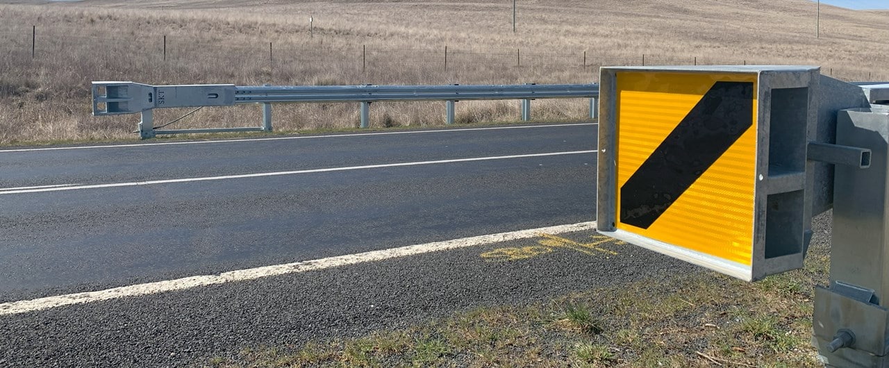 MASH SKT Guardrail End Terminal for Safety Barriers | Safe Direction®️